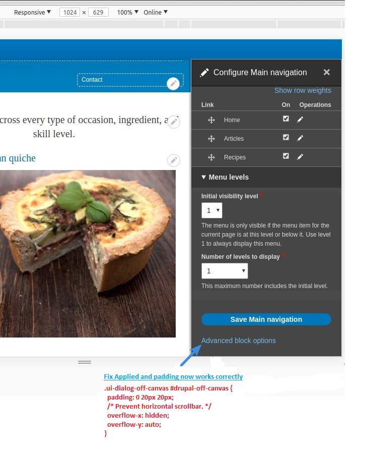 Add bottom padding to off-canvas dialog [#2902310] | Drupal.org