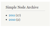 Simple Node Archive [#1222472] | Drupal.org