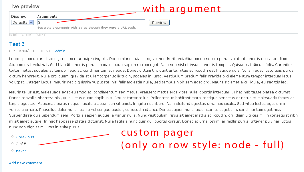 Views pager disappear if I use an argument [#754906] | Drupal.org