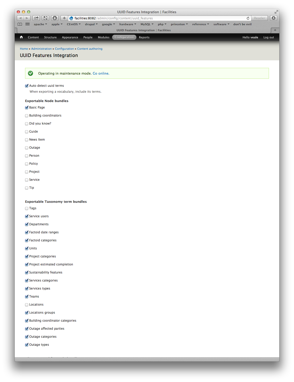 Auto detect uuid terms setting caused unwanted term export [#2296095] | Drupal.org