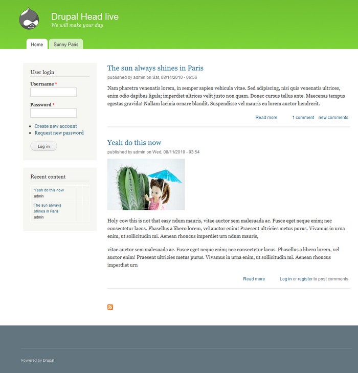 Add Green Color Scheme to Bartik [#883422] | Drupal.org