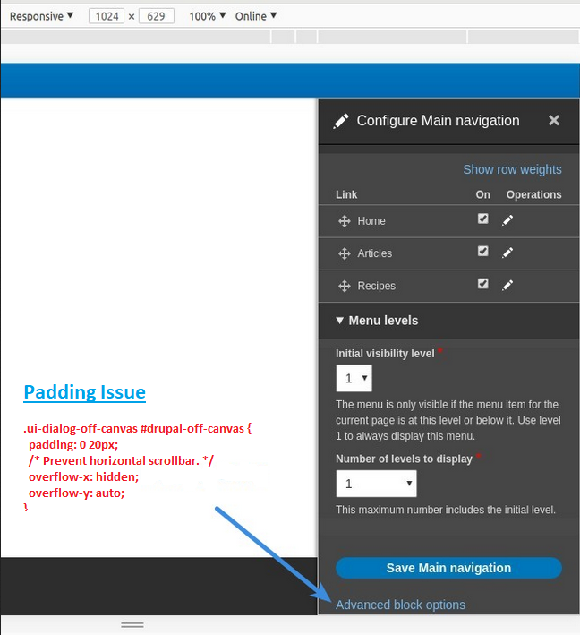 Add bottom padding to off-canvas dialog [#2902310] | Drupal.org