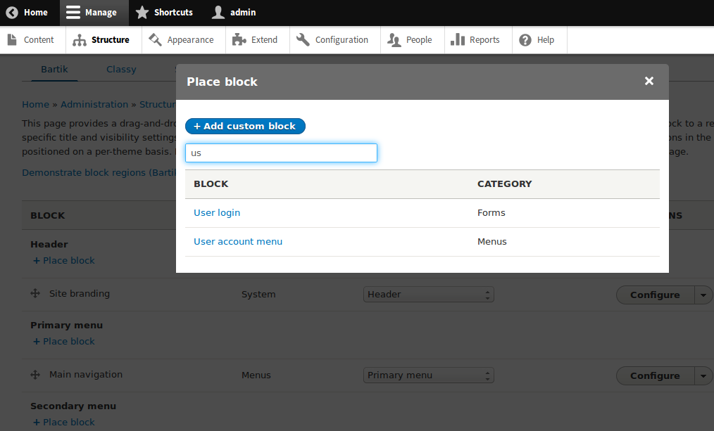 Implement the new block layout design to emphasize the primary ...