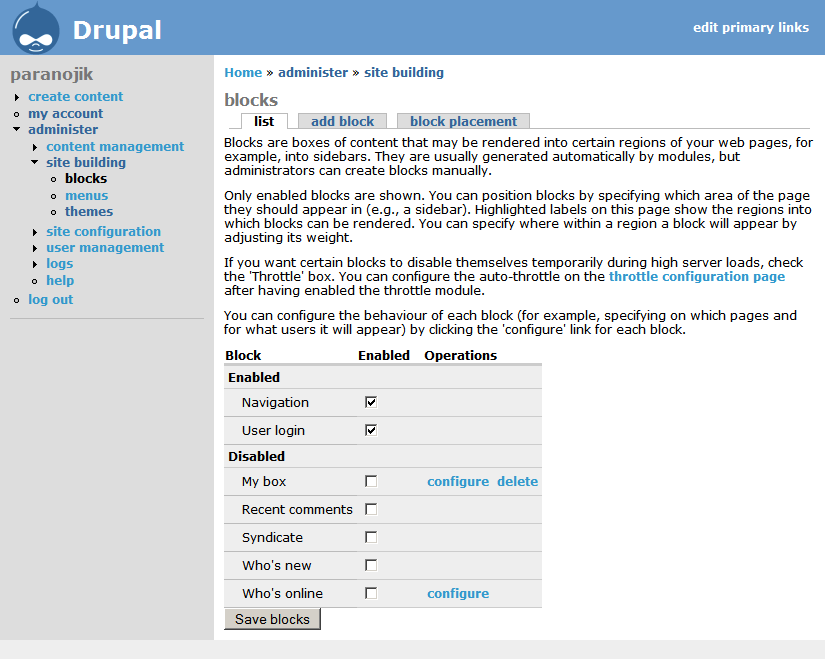 Allow blocks to appear in multiple regions [#79571] | Drupal.org