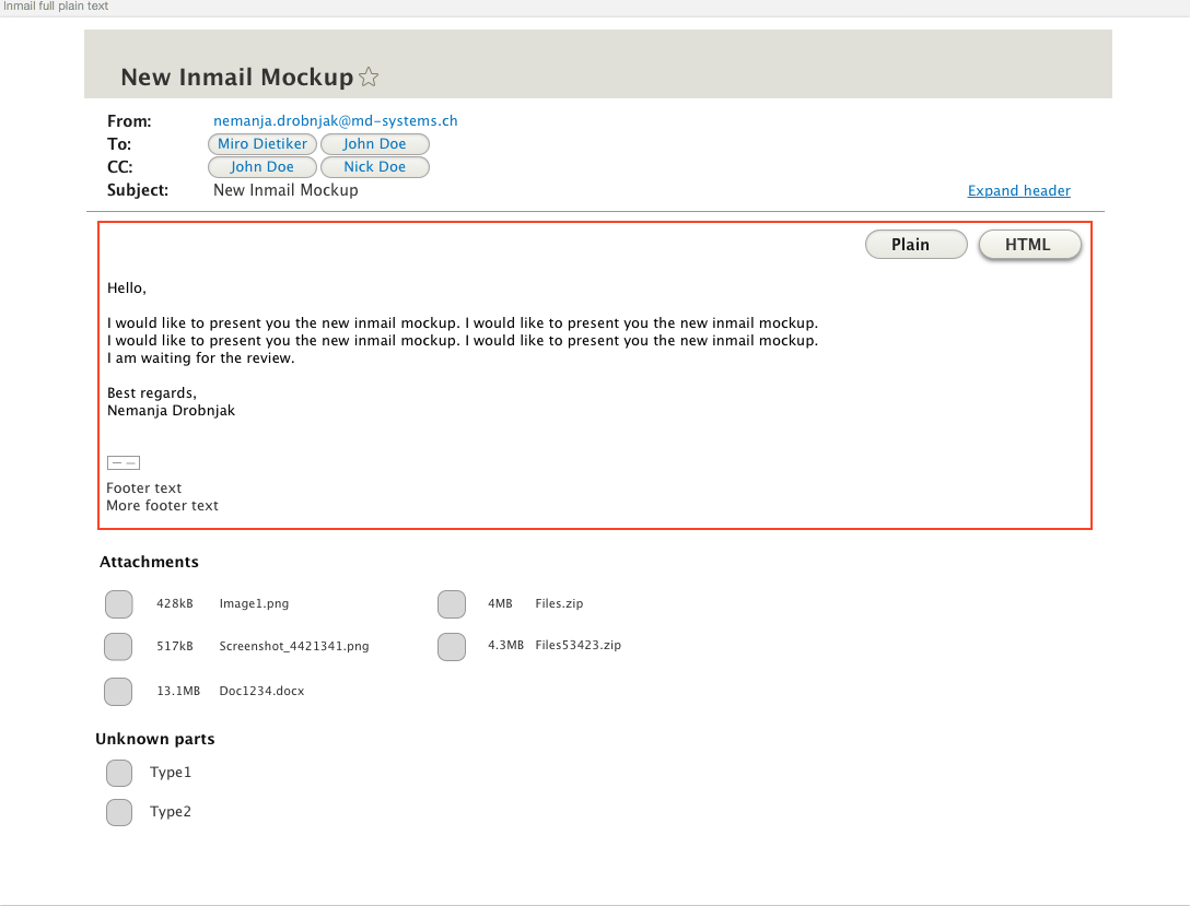 Identify message body content [#2820989] | Drupal.org