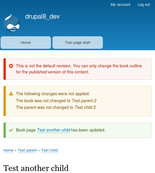 Book storage and UI is not revision aware, changes to drafts leak into live site [#2858431 ...