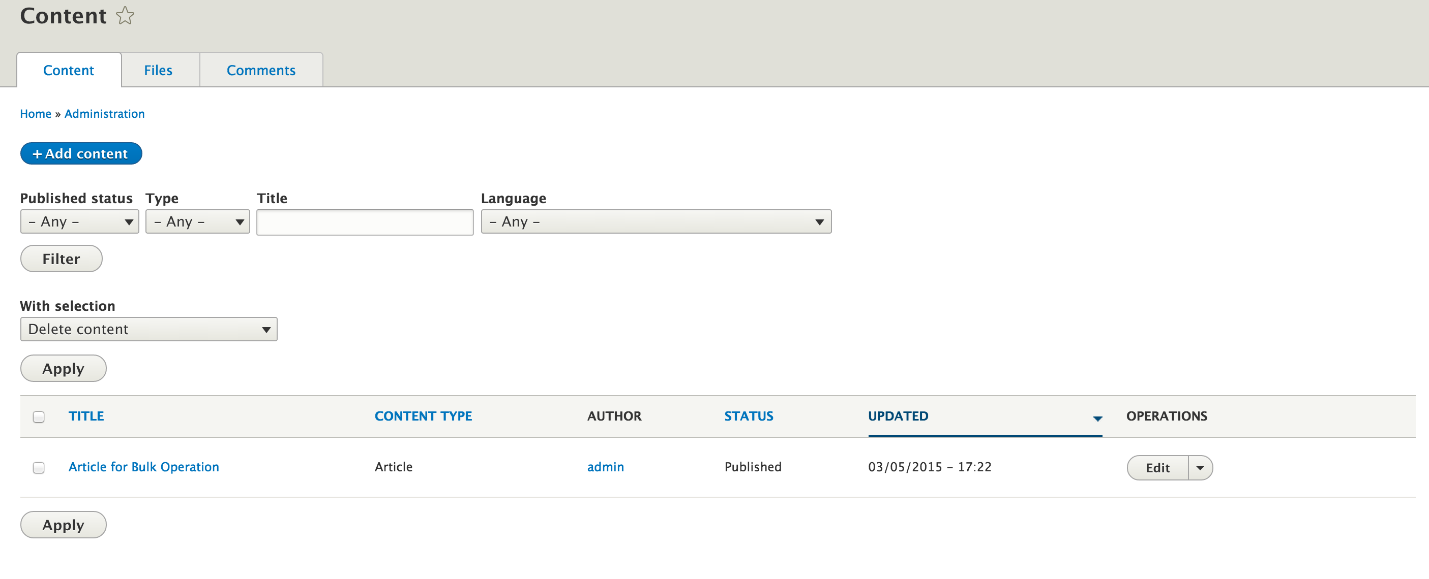 Bulk form actions display action message in the confirmation form [#2400143] | Drupal.org
