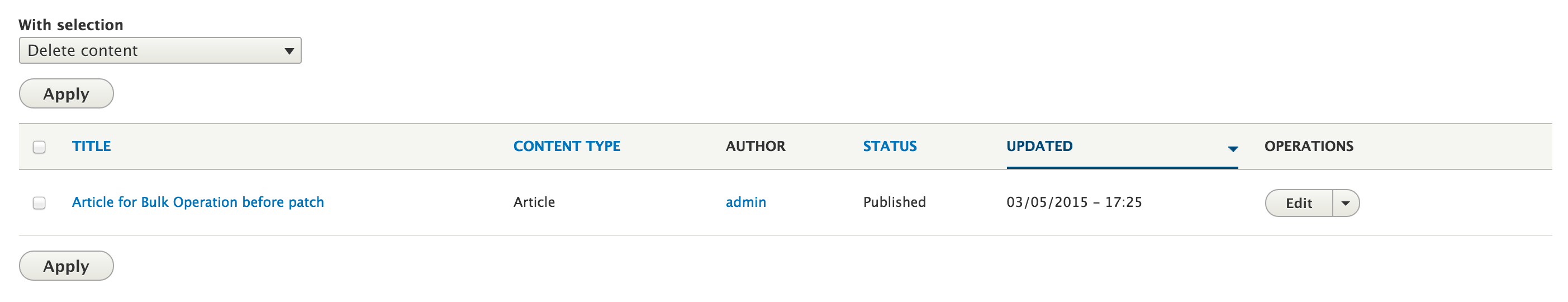 Bulk form actions display action message in the confirmation form [#2400143] | Drupal.org