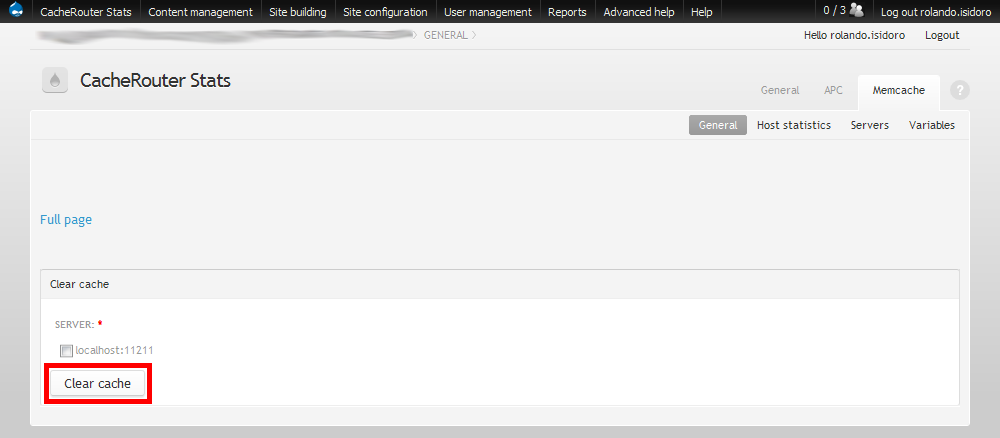 How do I clear the cache when using memcache? [#585794] | Drupal.org