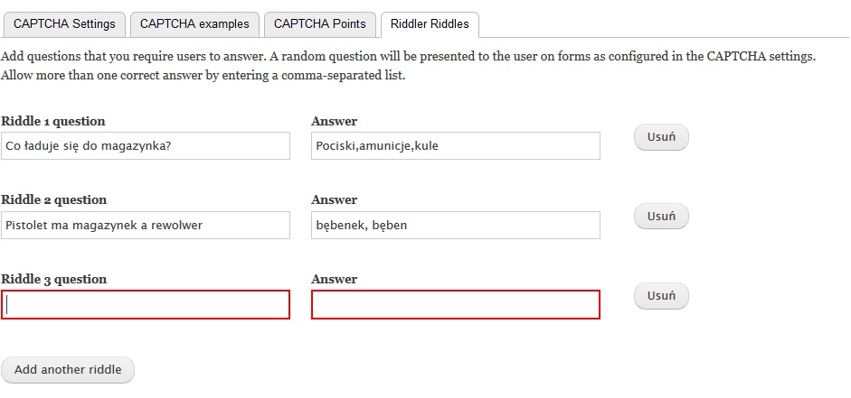 Deleting empty riddler field not working [#2601728] | Drupal.org