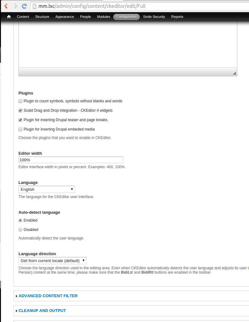 enabling Dnd button in CKEditor, using WYSIWIG module, causes WYSIWIG ...