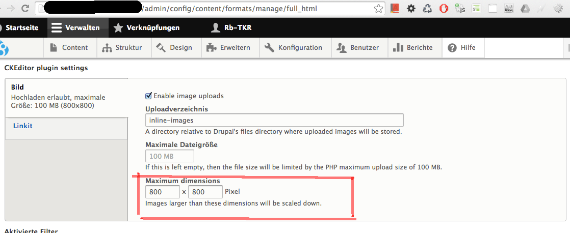 Ckeditor Inline Images don't respect maximum dimensions [#2710843] | Drupal.org