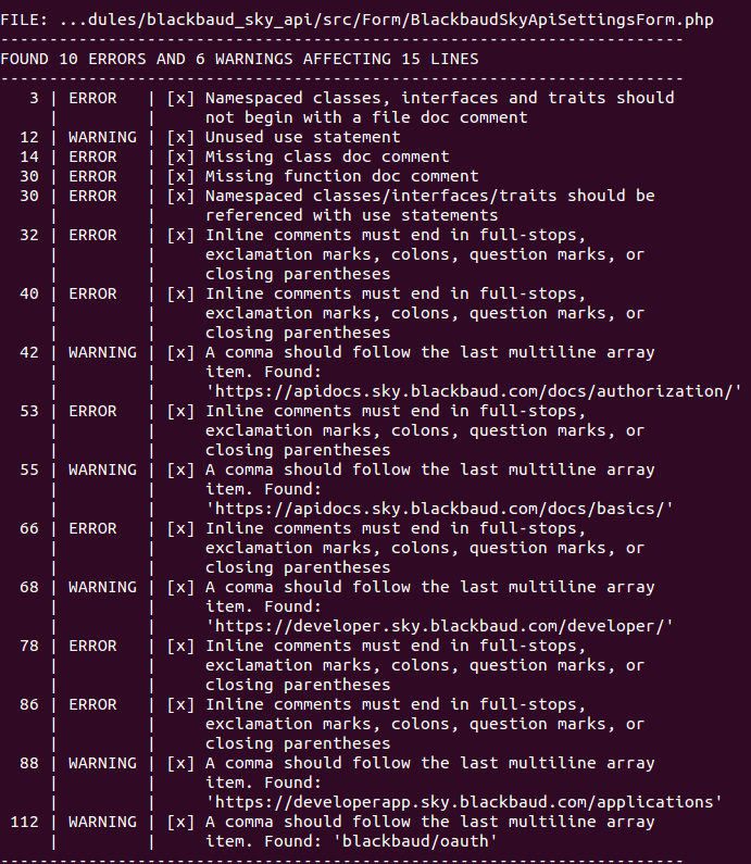 Coding standard suggestions [#2935751] | Drupal.org