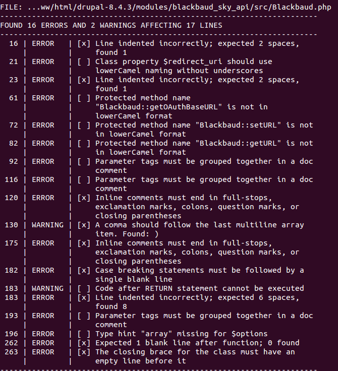 Coding standard suggestions [#2935751] | Drupal.org