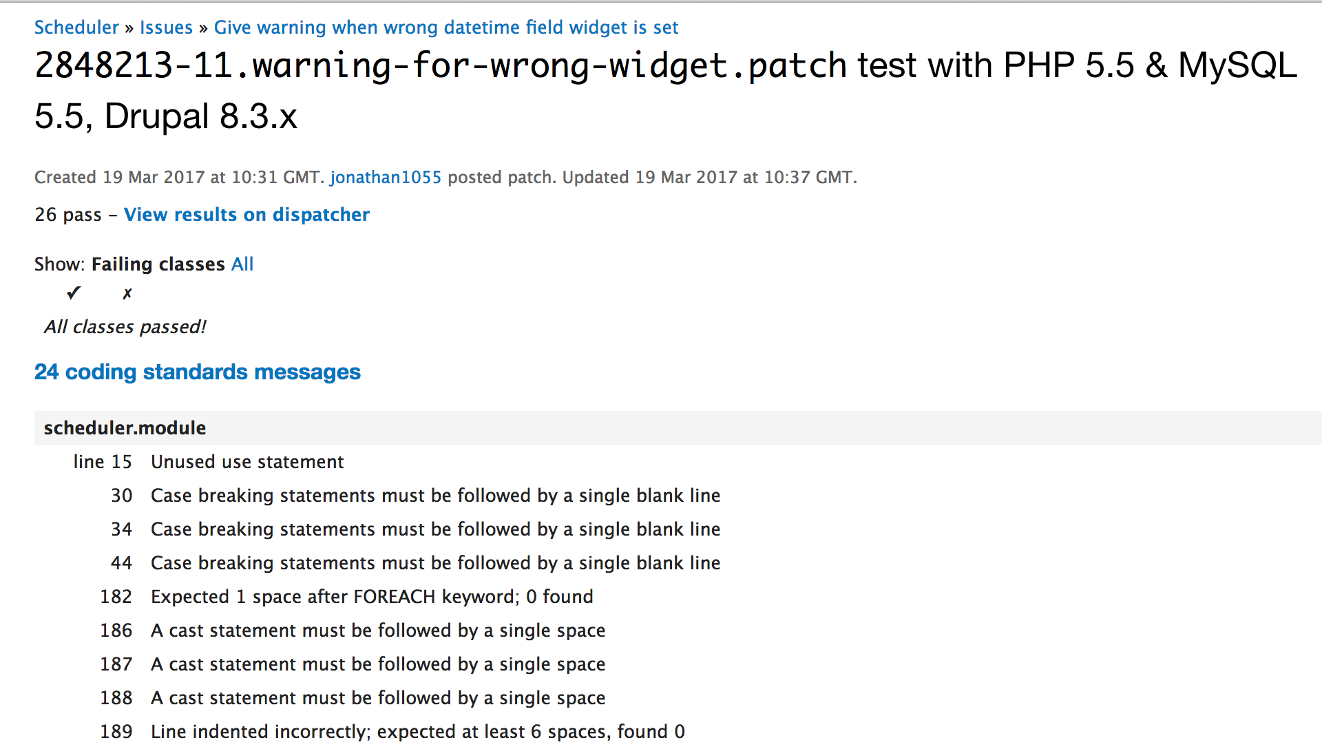 Fix Coding Standards Violations In 8 x Codebase 2861902 Drupal fix-coding-standards-violations-in-8-x-codebase-2861902-drupal