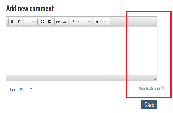 Add comment box theming issue in Comment form [#2723183] | Drupal.org