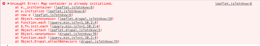 Leaflet + AJAX Views Load More Error & Failure [#2897296] | Drupal.org