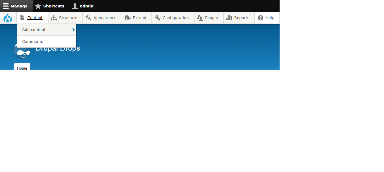 admin_toolbar_tools is not creating links on Appearance, Extend and People when installed ...