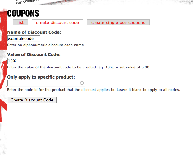 Reusable Coupon Codes [#93143] | Drupal.org