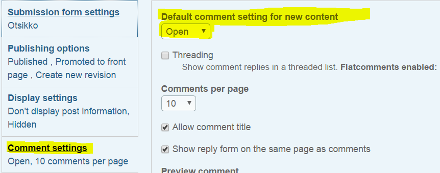 D7 comment field instance migration: incorrect mapping for open/closed/hidden default value ...