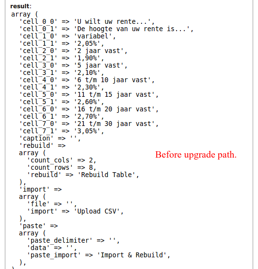RFC: Proposal to Enable Table Data Storage as JSON [#2697105] | Drupal.org