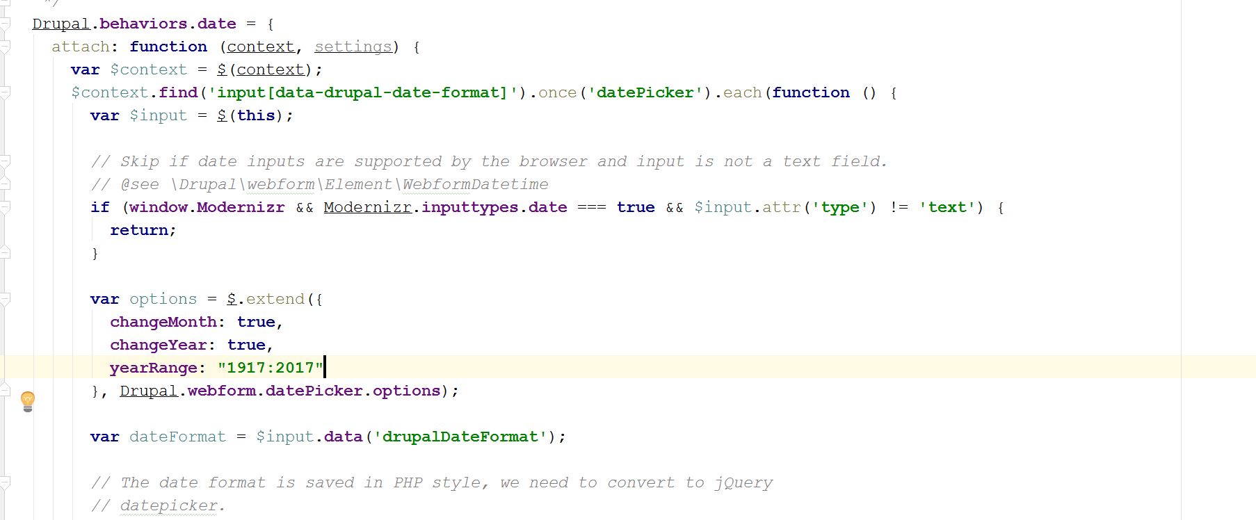 Datepicker Yearrange Scroll Is Limited 10 Years 2909839