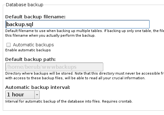 Autobackup using drupals cron hook [#22826] | Drupal.org
