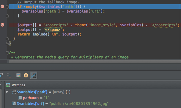 Wrong image src in noscript when pathauto for file paths is enabled [#2183775] | Drupal.org