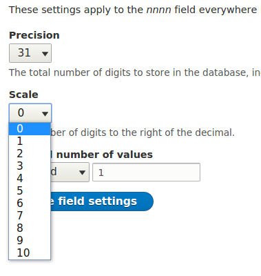 Use number FAPI element in number field settings form [#2587185] | Drupal.org