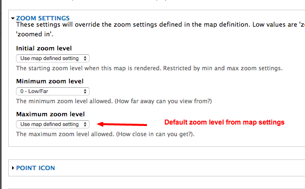 Leaflet + Leaflet Markercluster and zoom levels [#2366987] | Drupal.org