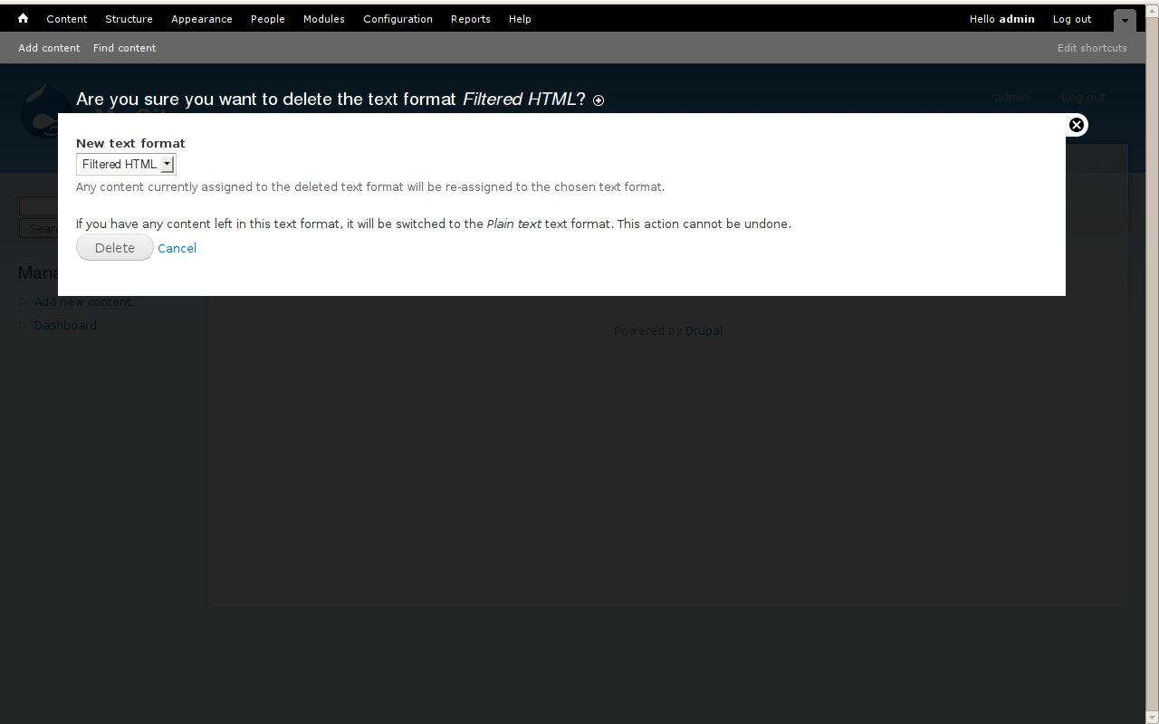 Fallback format is not configurable [#635212] | Drupal.org