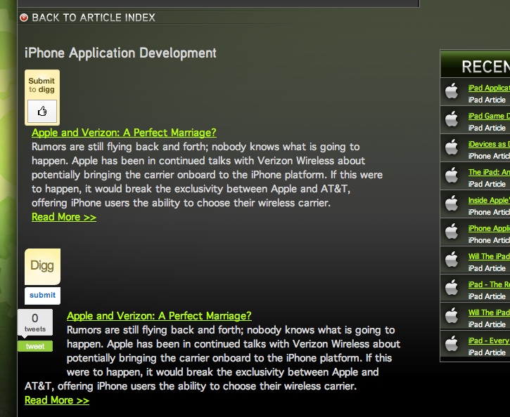 Duplicate "add to digg" buttons being added next to some content [#839946] | Drupal.org