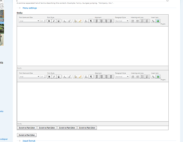 Yui editor shows up twice on pages - Drupal 6 [#327446] | Drupal.org