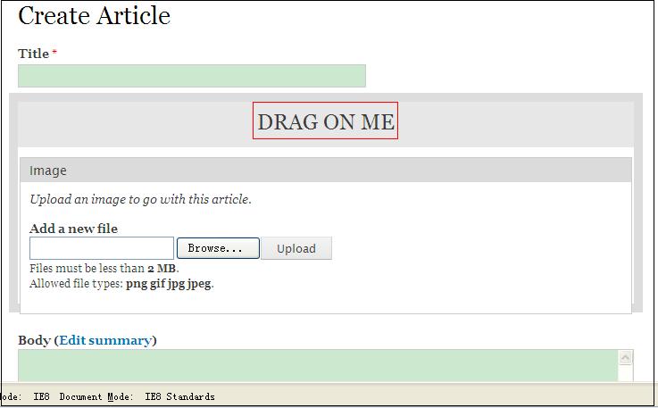 Degrade gracefully for browsers that don't understand draggable files (IE