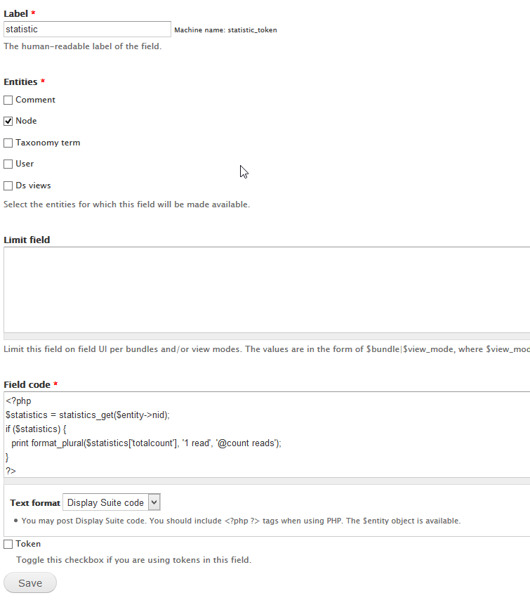 Added field not appearing in manage fields [#1345316] | Drupal.org