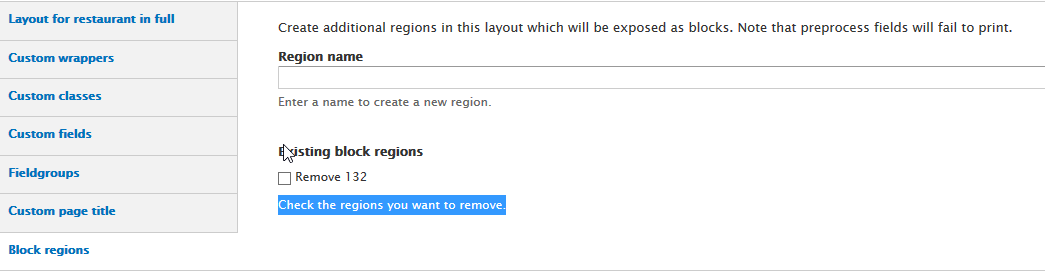 Remove Block Region [#2347347] | Drupal.org