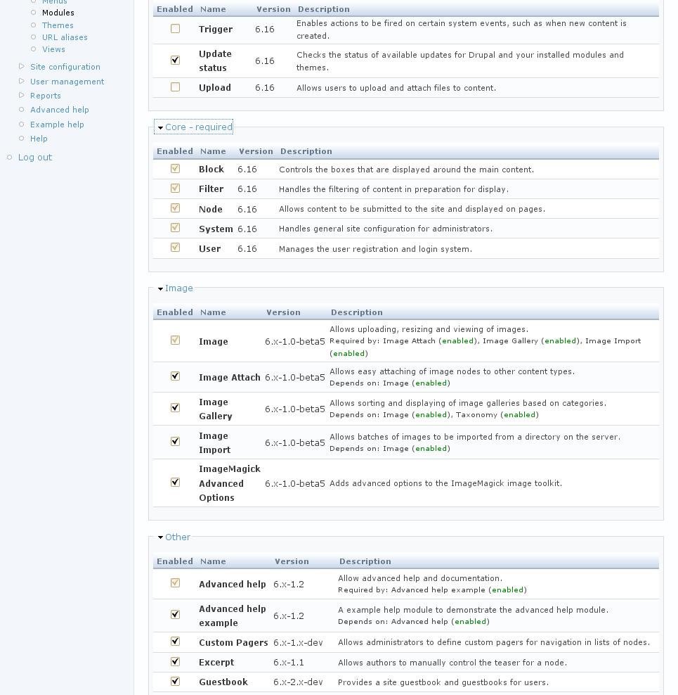No menu links, no books [#645214] | Drupal.org