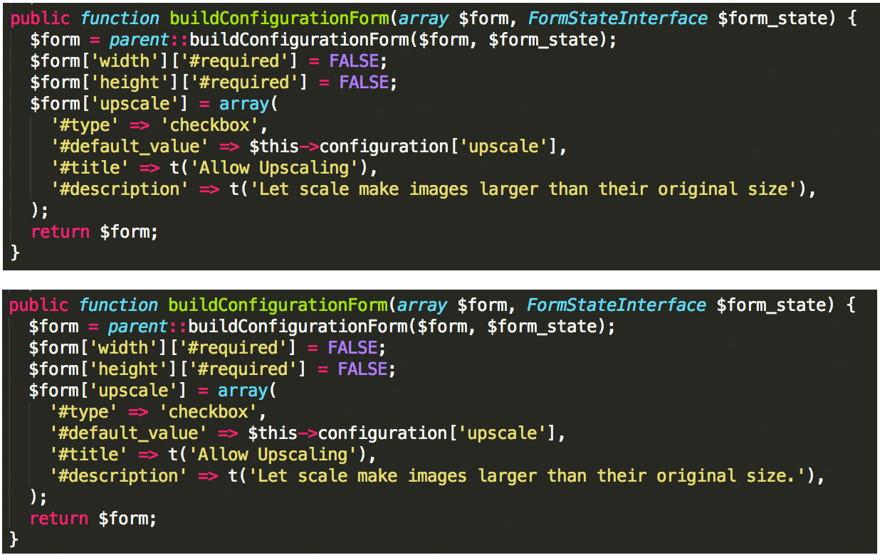 Need full stop (.) for description field's help text for Add Scale effect in Image Styles ...