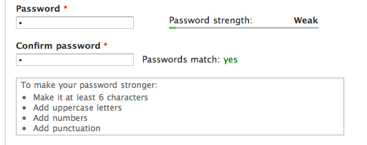 Small layout glitch on "Password match" line during installation ...