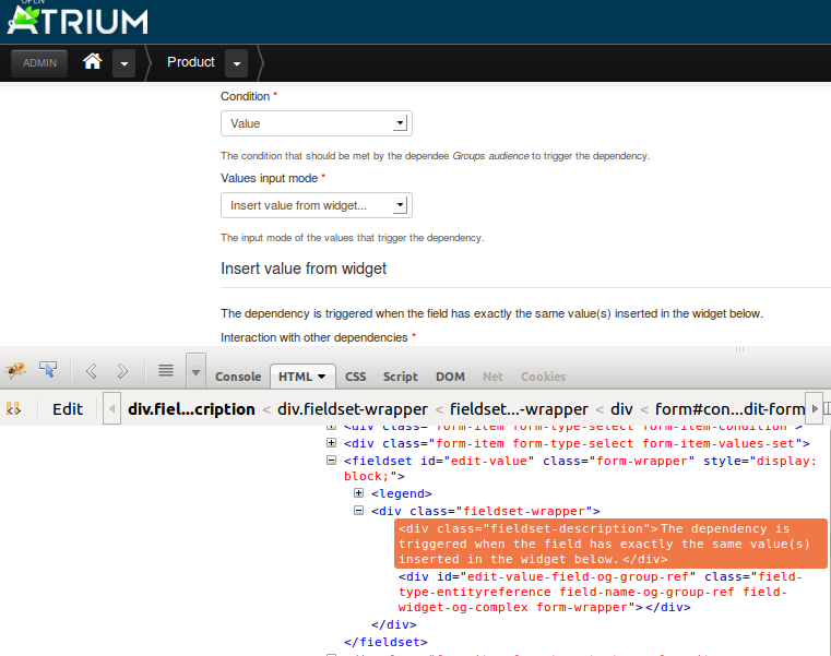 Missing widget when adding field dependency? [#2144729] | Drupal.org