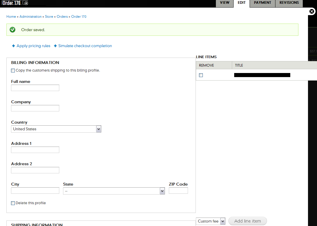 Bug in order edit form - Line Item table out of position [#2466403 ...