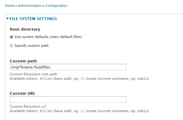 Option to define/limit access to certain folders [#959420] | Drupal.org