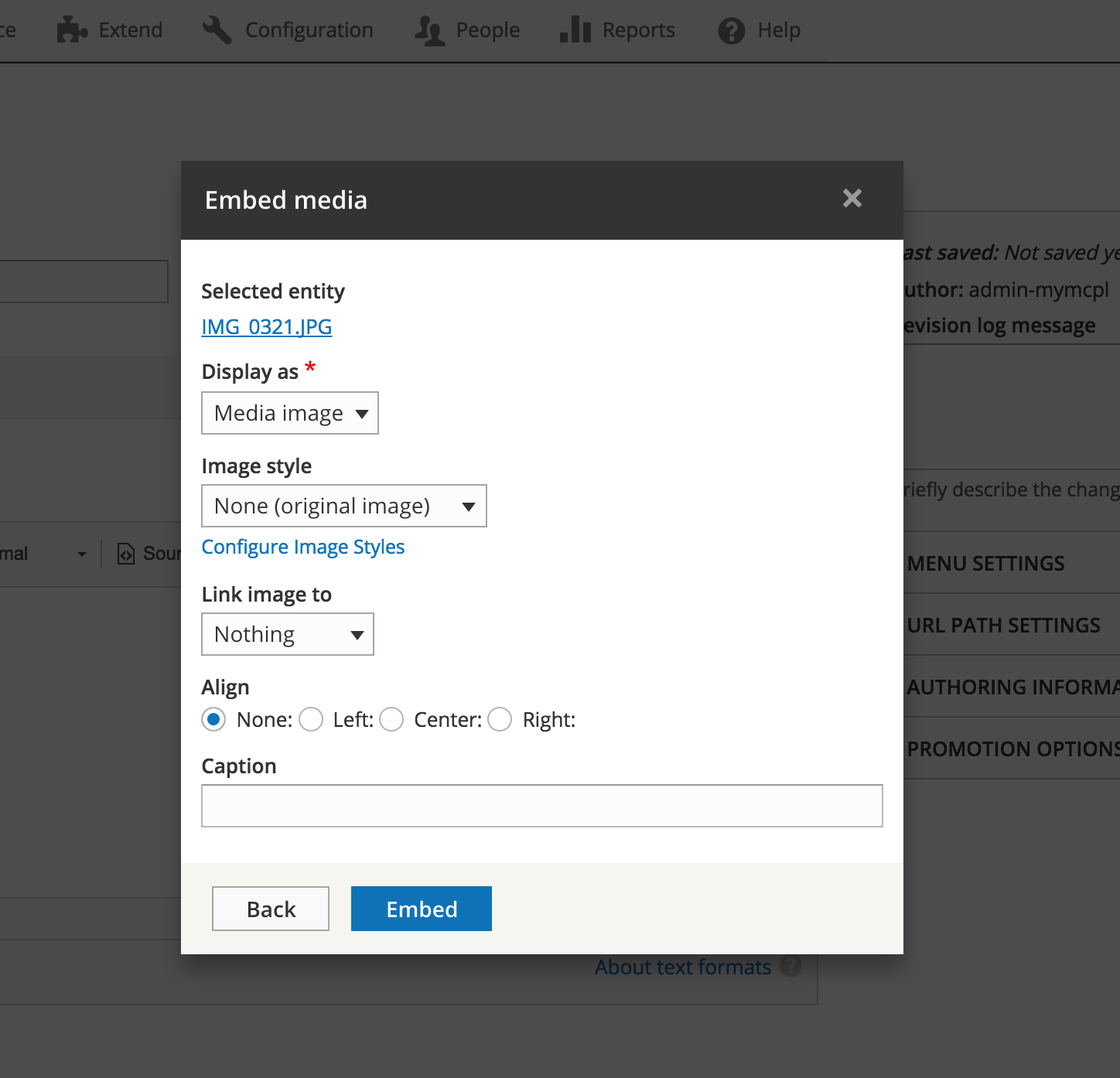 [media entities] Regardless of @EntityEmbedDisplay plugin, Media ...