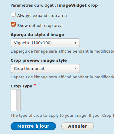 The setting list "Crop Type" is empty [#2767129] | Drupal.org