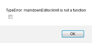 TypeError: markdownEditor.linkit is not a function [#2640632] | Drupal.org