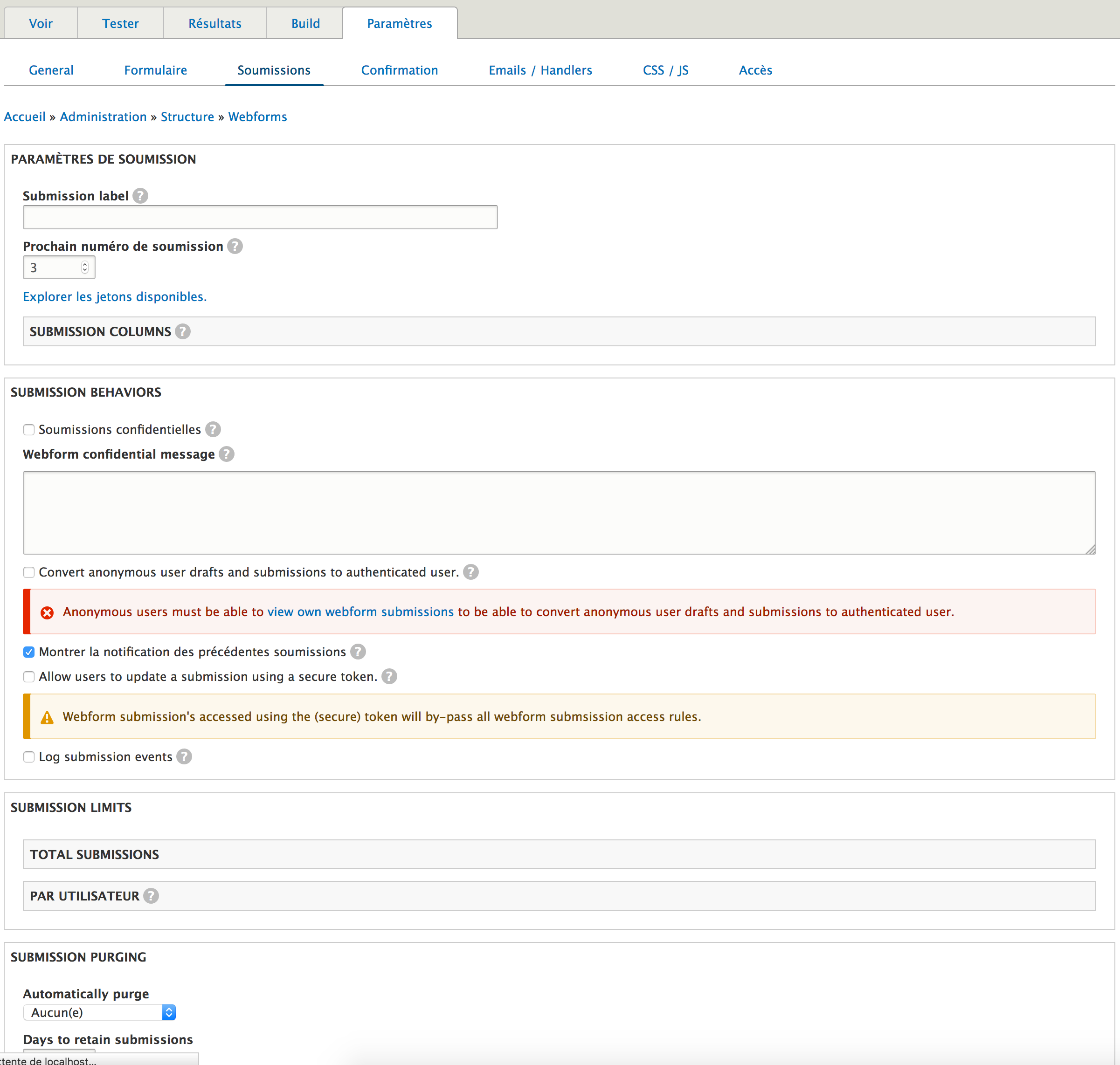 Impossible to limit the number of submission by user [#2908808 ...