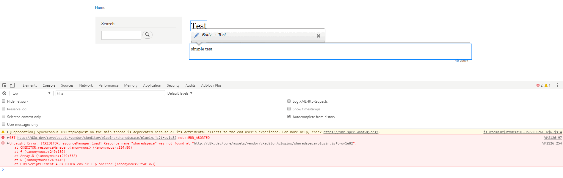 Test To Prevent Regression Between Quickedit And Ckeditor [ 2917218]