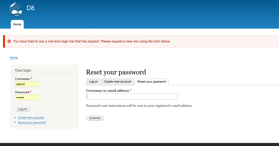 One-time login link failure messages are misleading because they are ...
