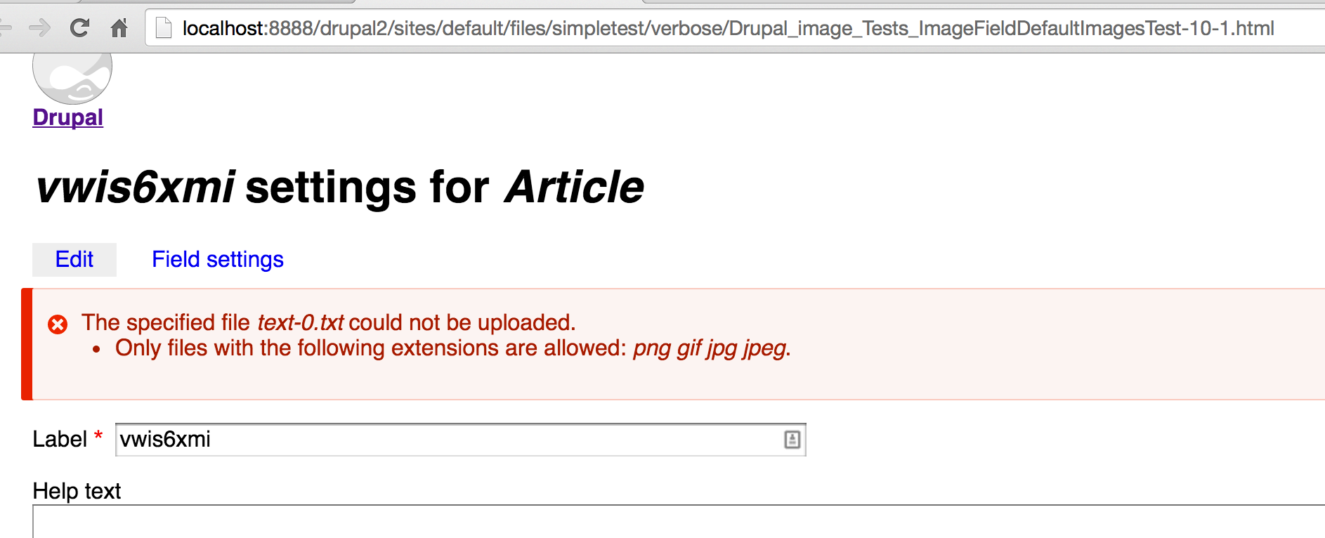 Remove SafeMarkup::set() in file_save_upload() and allow render/template code to control a ...