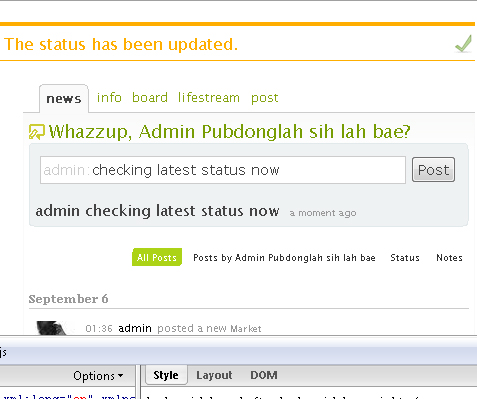 Remove #edit-name label Status [#304730] | Drupal.org